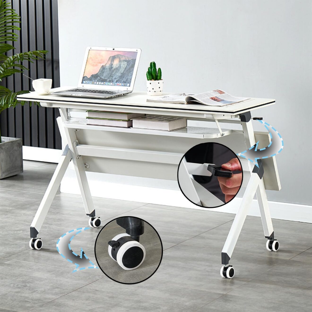 Movable Foldable Training Office Table – Lumat Furniture